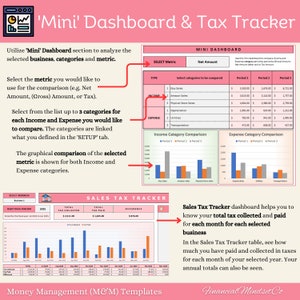 Ultimate Bookkeeping Template for Multiple Business, Premium Monthly ...