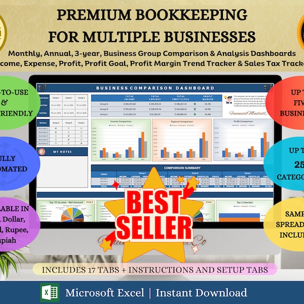 Bookkeeping Dashboard - Etsy