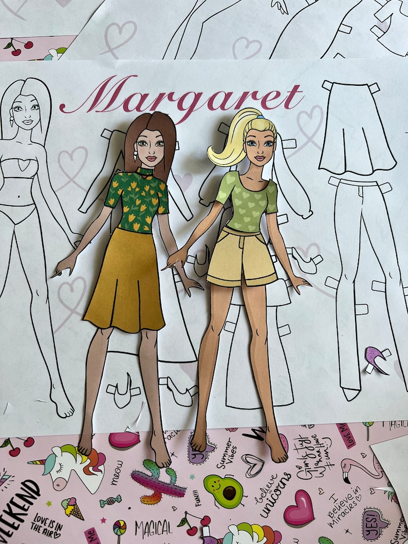6 Printable Paper Doll Ken Dress up With Clothes - Digital PDF, Dress ...