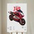 YAMAHA R7 2024 [black] - Motorcycle Wall Deco Motor Line Art for A ...