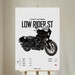 Harley Davidson Low Rider ST - Motorcycle Wall Deco Motor Line Art for ...