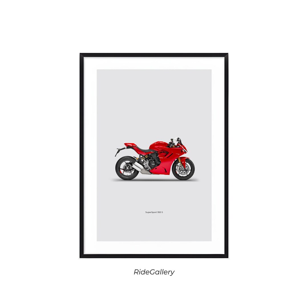 DUCATI Supersport 950 S - Motorcycle POSTER Wall Art Digital Download ...
