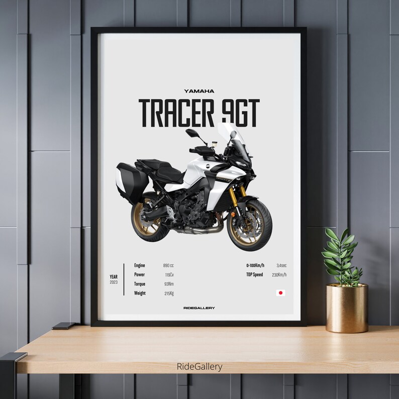 Yamaha Tracer 9 GT 2023 Motorcycle Wall Deco Motor Line Art - Etsy