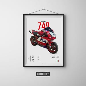 DUCATI 749 2004 - Motorcycle POSTER Wall Art Digital Download Wall ...