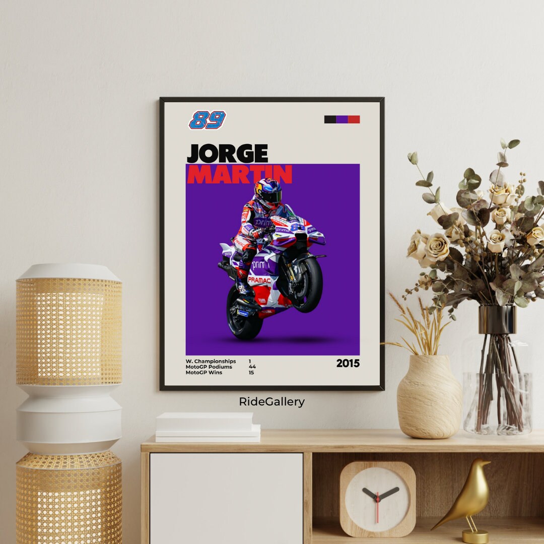 Jorge Martin Motogp 89 DUCATI Desmosedici GP Motogp Motorcycle POSTER ...