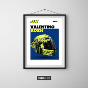 YAMAHA Valentino ROSSI 46 PRINT Wall Art – Digital Motorbike Wall Decor ...