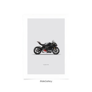DUCATI PANIGALE V4 SP2 - Motorcycle POSTER Wall Art Digital Download ...