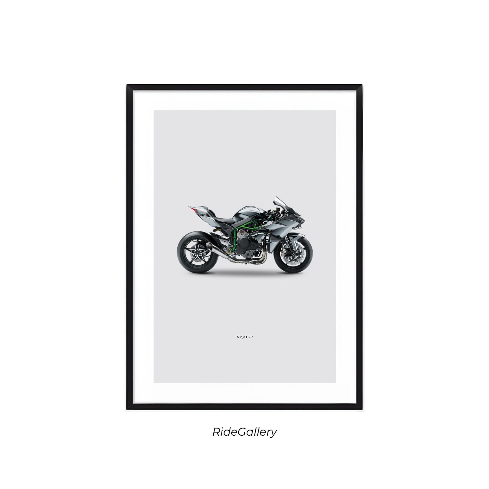 KAWASAKI Ninja H2R Motorcycle Japanese Poster Wall Art Wall Décor Tokyo ...