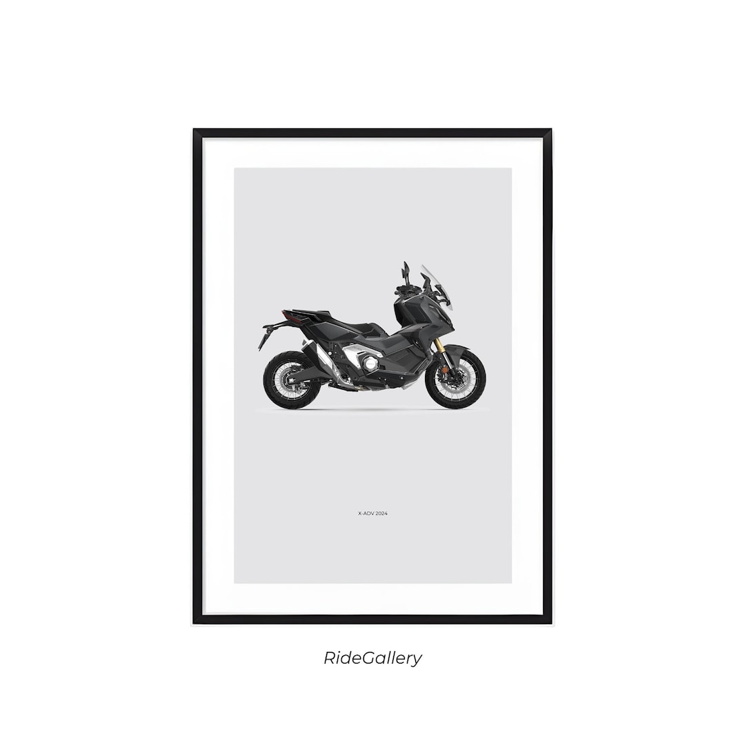 Honda X-ADV 2024 - Motorcycle Wall Deco Motor Line Art for A ...