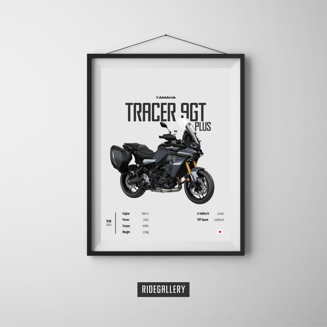 Yamaha Tracer 9 GT Plus 2023 Motorcycle Wall Deco Motor Line - Etsy