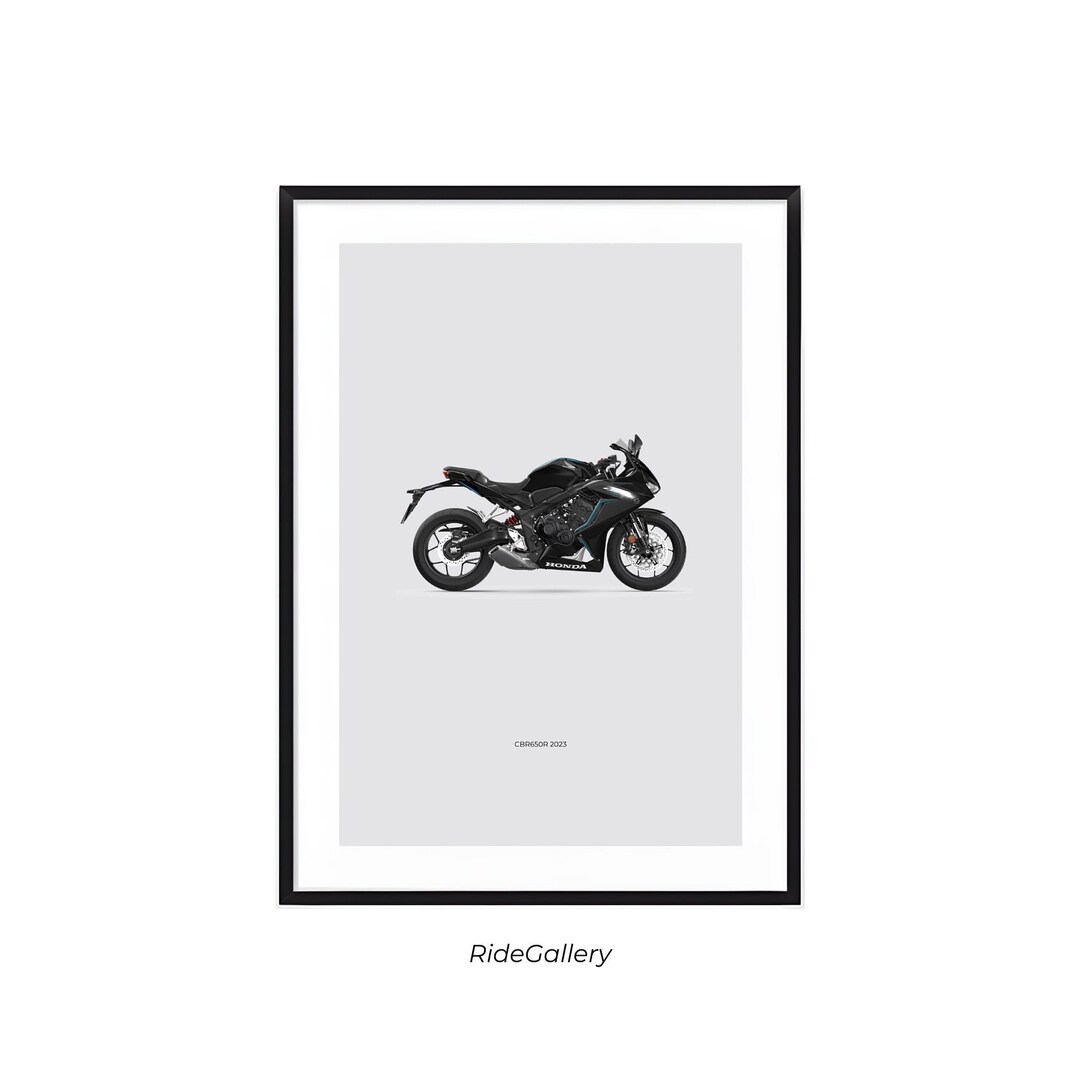 Honda CBR650R 2023 - Motorcycle Wall Deco Motor Line Art for A ...