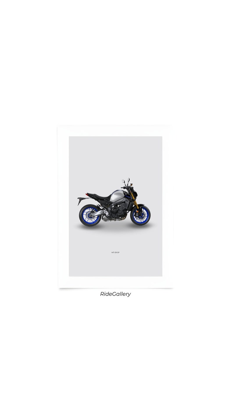 Yamaha MT-09 SP Motorcycle Wall Deco Motor Line Art for A - Etsy