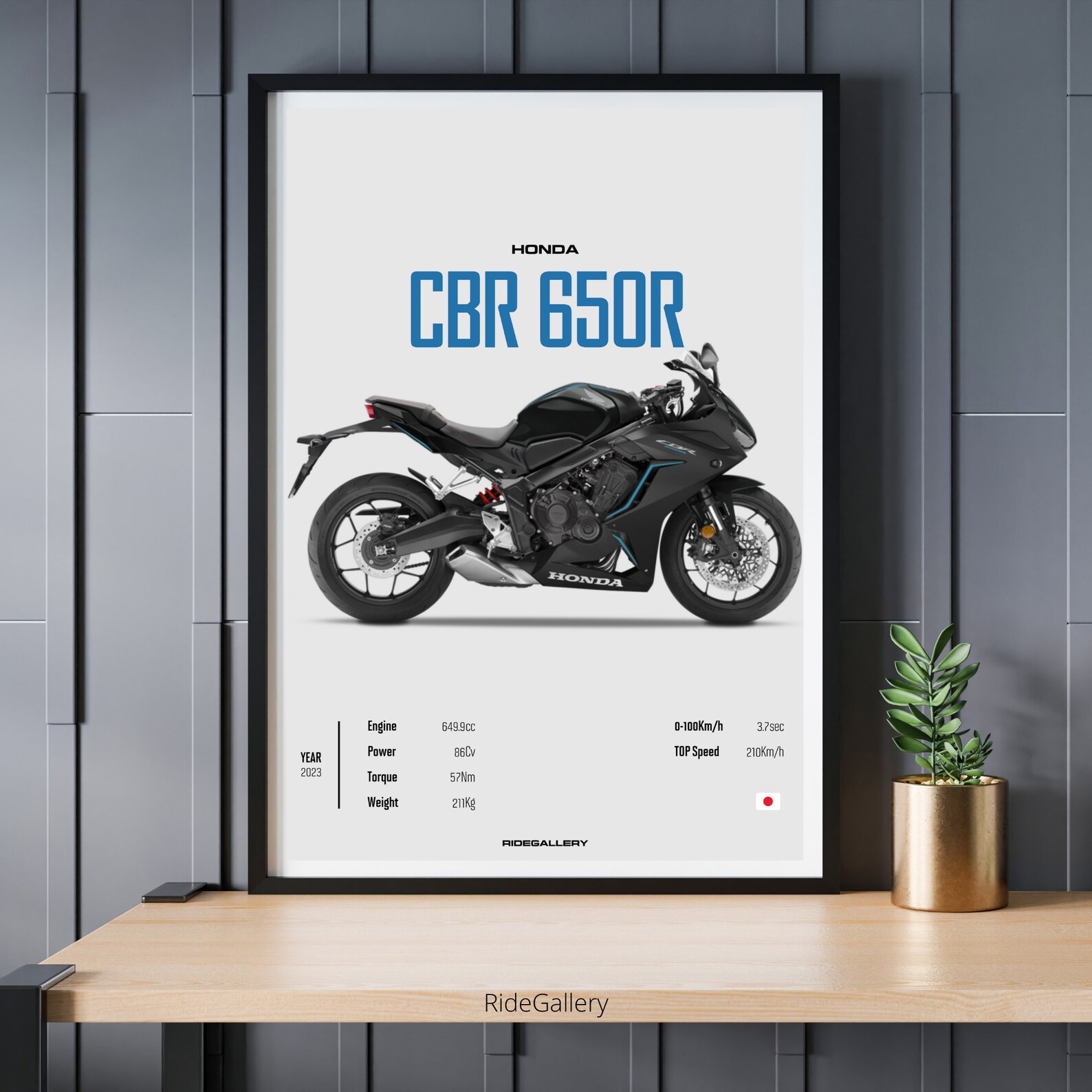 Honda CBR 650R 2023 Motorcycle Wall Deco Motor Line Art for - Etsy