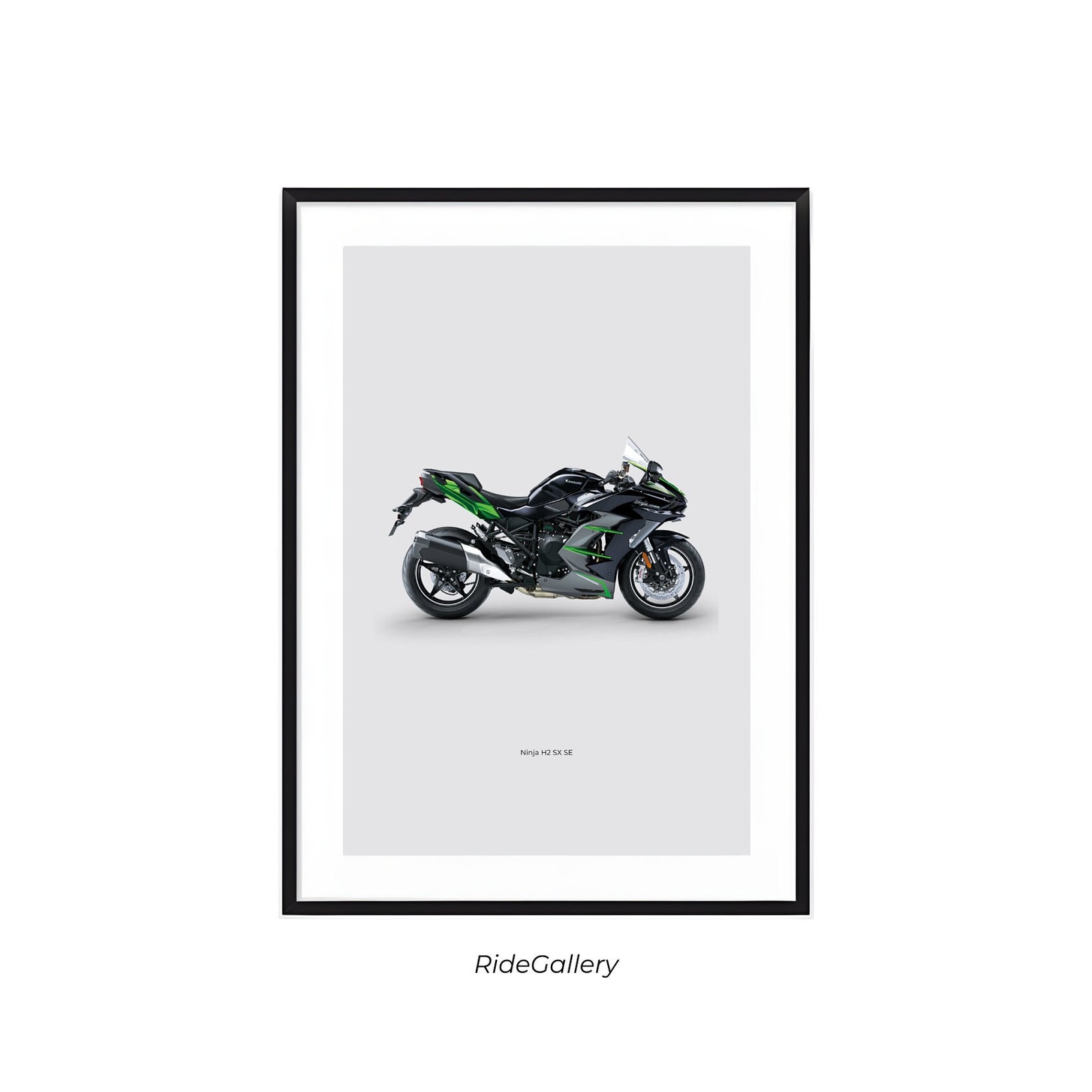 KAWASAKI Ninja H2 SX SE - Motorcycle Japanese Poster Wall Art Wall ...