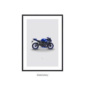 YAMAHA R7 - Motorcycle Wall Deco Motor Line Art for A Motorcyclist ...