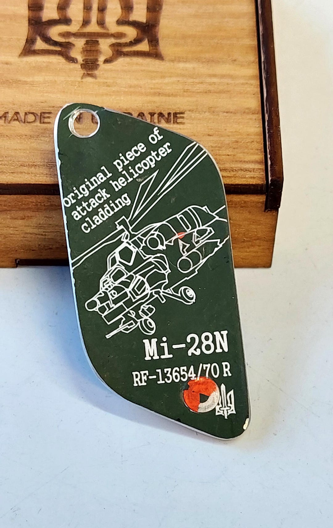 Keychain From the Skin of an MI28 Helicopter.gift for Him.souvenir - Etsy