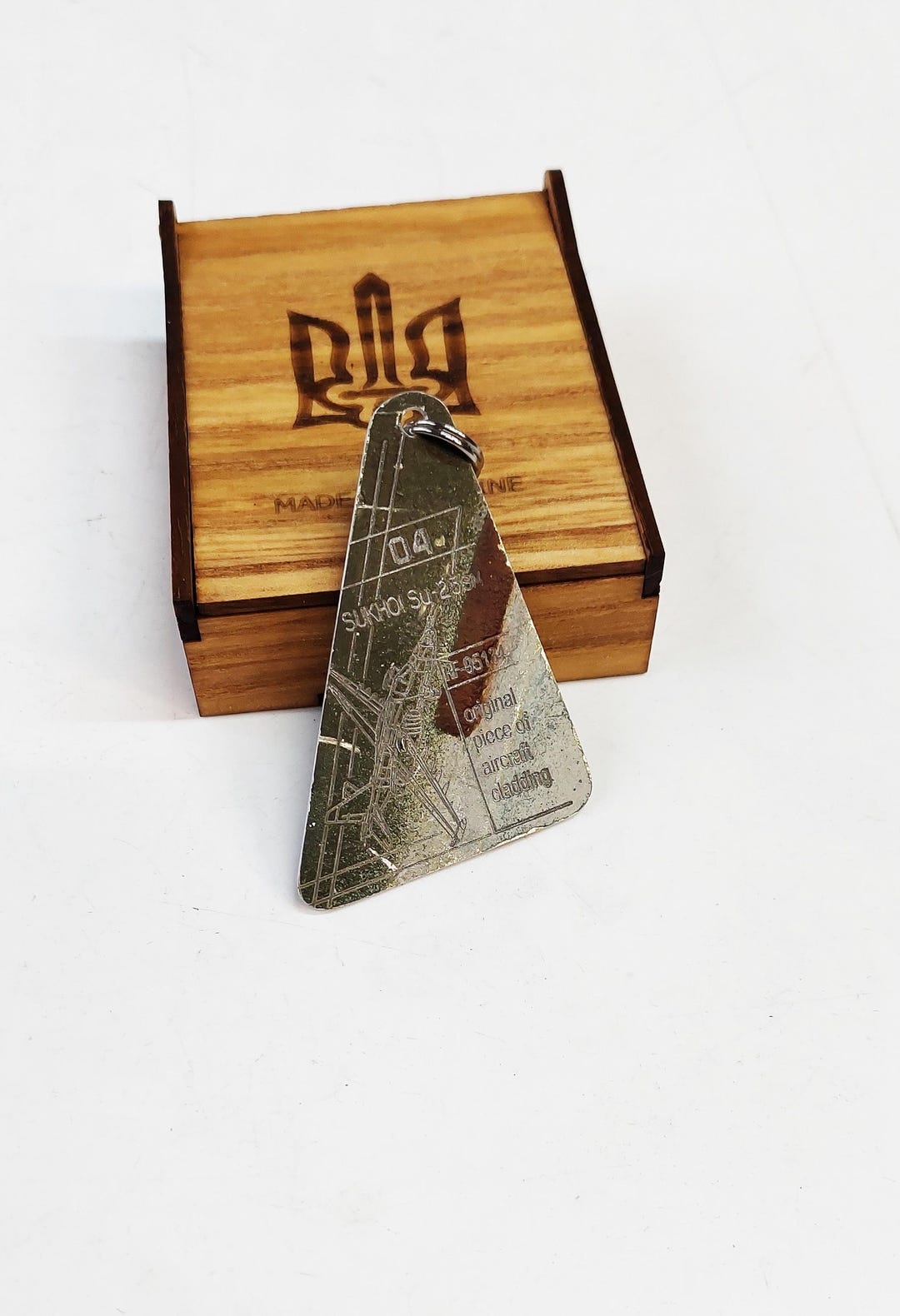 Keychain Made of SU25 Aircraft Skin.gift for Him.keychain From SU25 ...