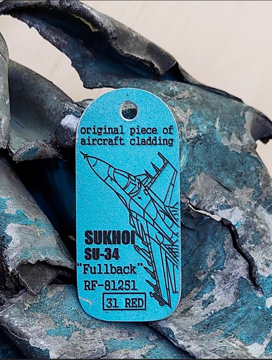 Keychain Made of SU34 Aircraft Skin.gift for Him - Etsy