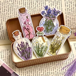 Flower Potion Sticker Pack: Cottagecore Planner Stickers - Etsy