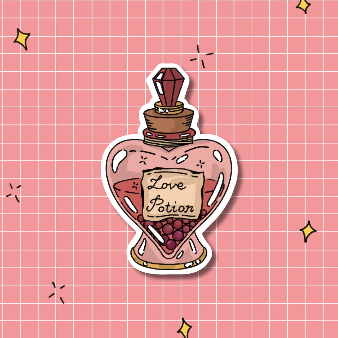 Love Potion Sticker | Witchcore Sticker | Apothecary Sticker | Magic ...
