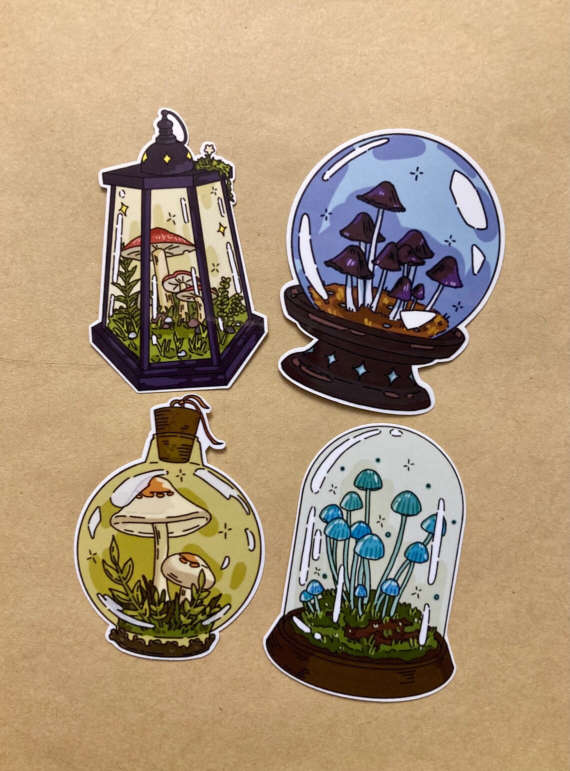 Mushroom Sticker Bundle: Witchcore Cottagecore Planner Stickers - Etsy