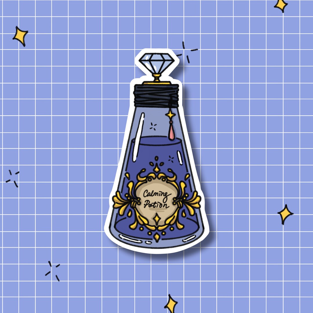 Calming Potion Sticker | Witchy Sticker | Magic Sticker | Journal ...