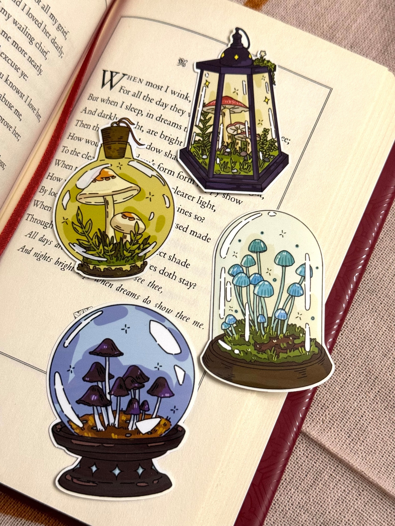 Mushroom Sticker Bundle: Witchcore Cottagecore Planner Stickers - Etsy