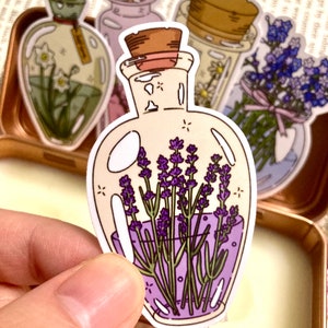 Flower Potion Sticker Pack: Cottagecore Planner Stickers - Etsy