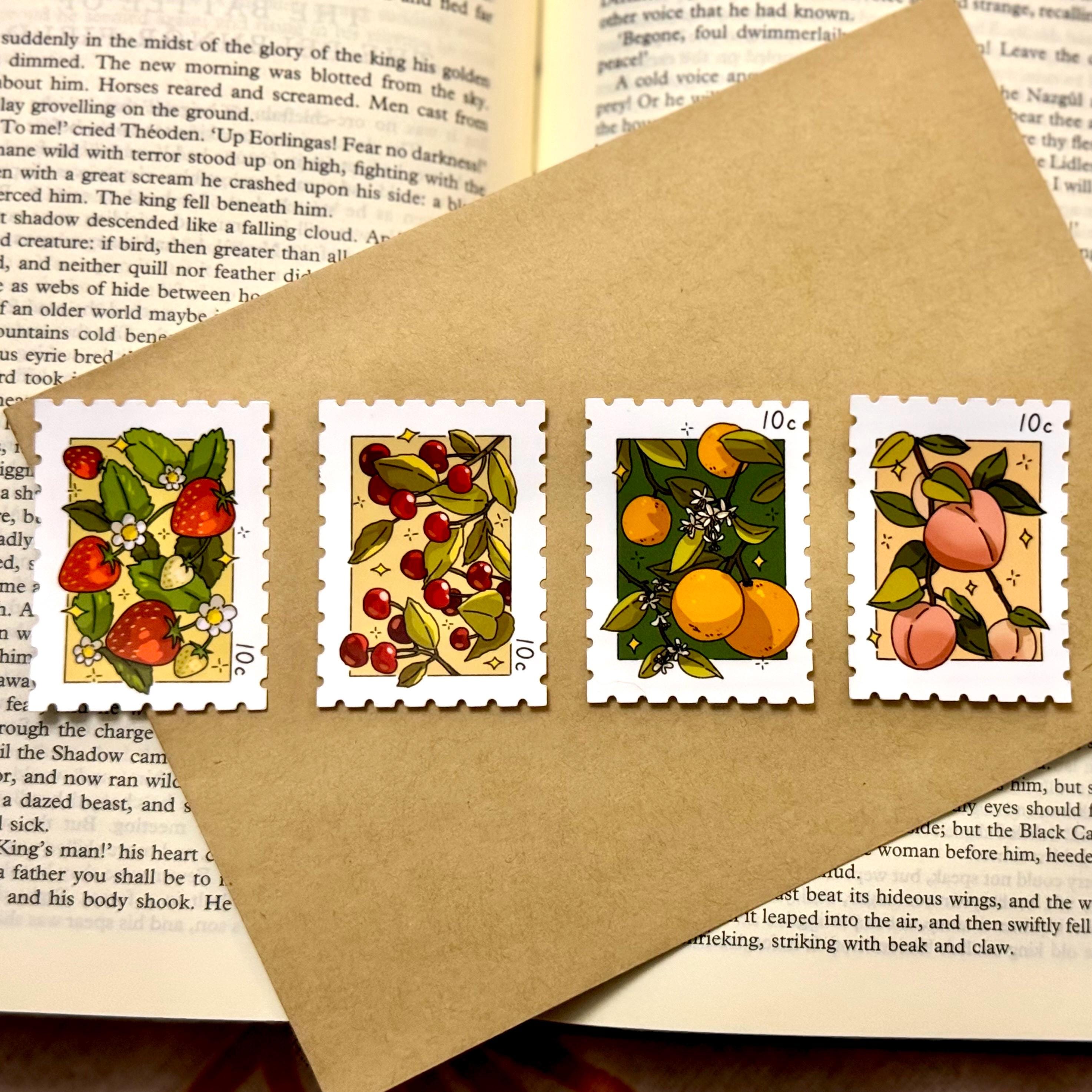 Fruit Stamp Sticker Pack: Cottagecore Planner Stickers - Etsy
