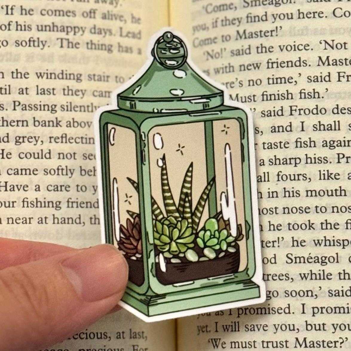 Succulent Terrarium Sticker: Cottagecore Plant Decal - Etsy