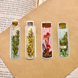 Aesthetic Plant Sticker Pack | 4pc Herb Sticker Pack | Witchcore ...
