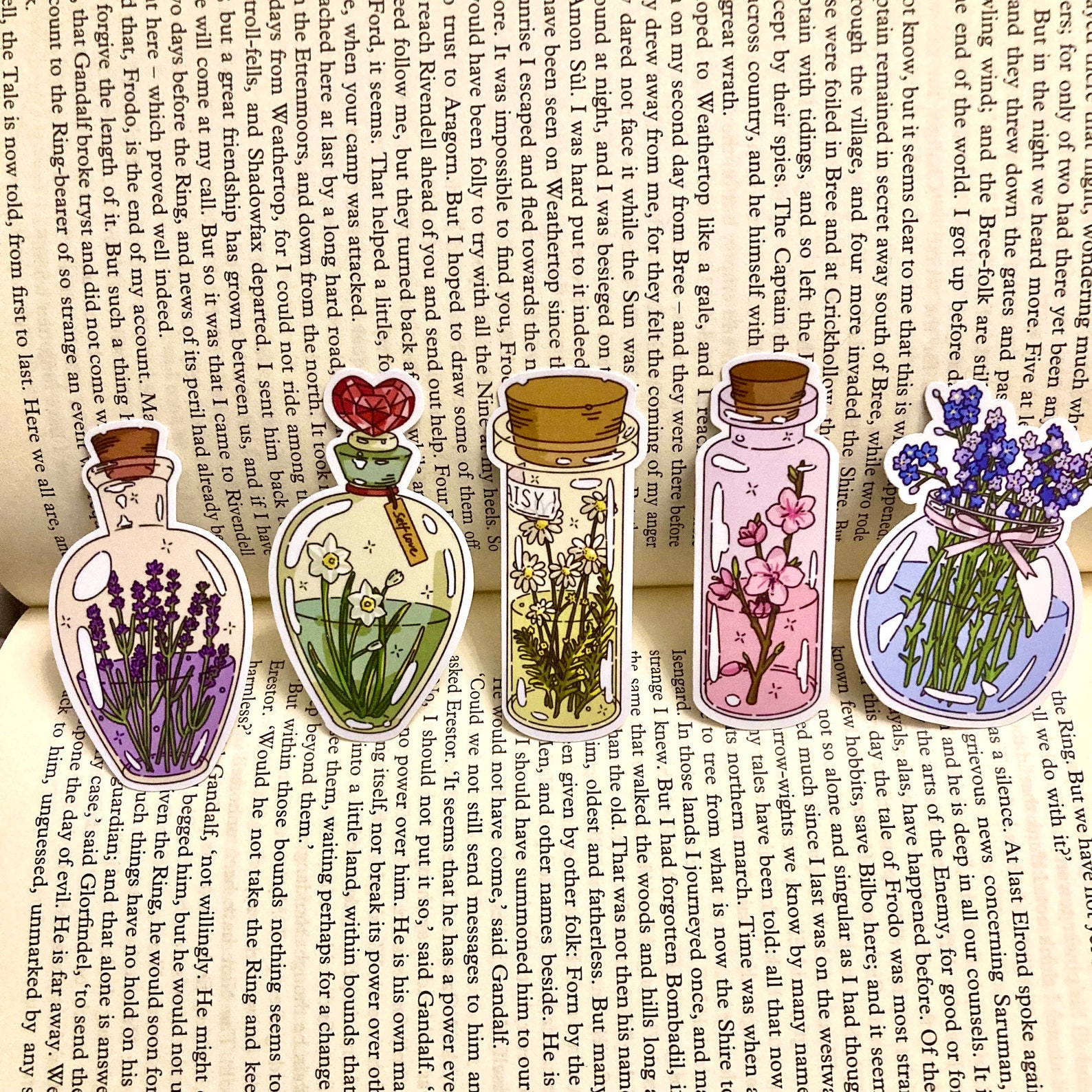 Flower Potion Sticker Pack: Cottagecore Planner Stickers - Etsy