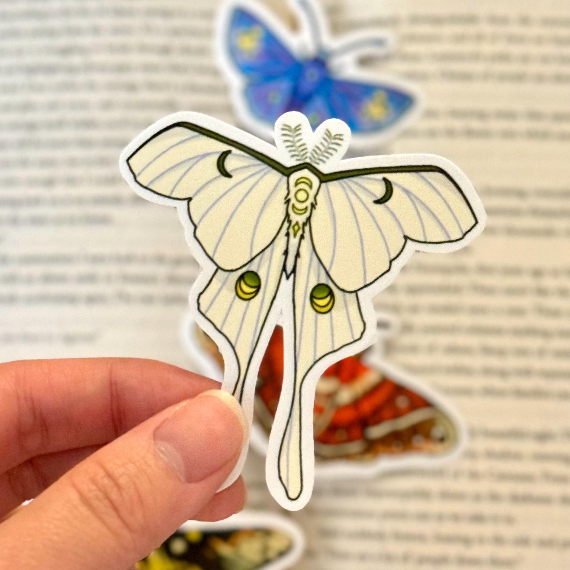 Moth Aesthetic Sticker Pack | 4pc Moth Sticker Pack | Witchcore Sticker ...