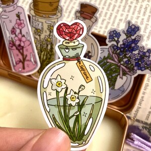 Flower Potion Sticker Pack: Cottagecore Planner Stickers - Etsy
