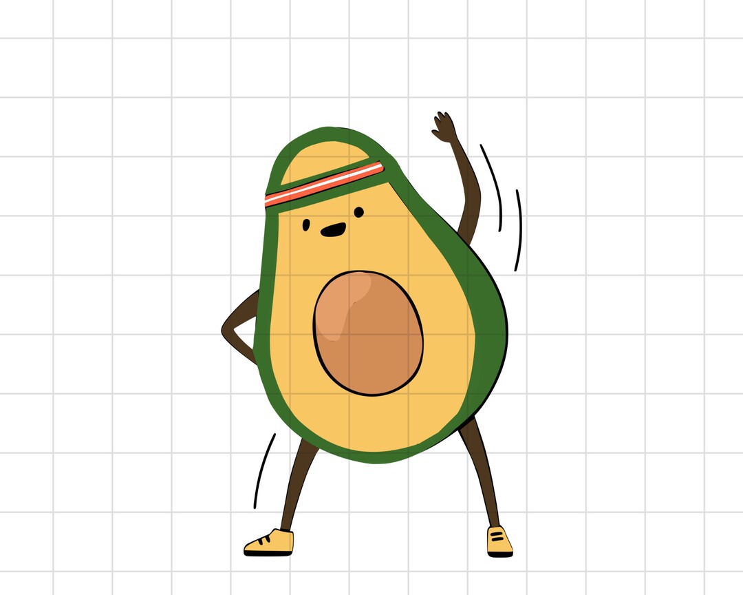 Avocado Svg, Dxf, Eps, Png, Jpg, Pdf Instant Download, Avocado Fitness ...