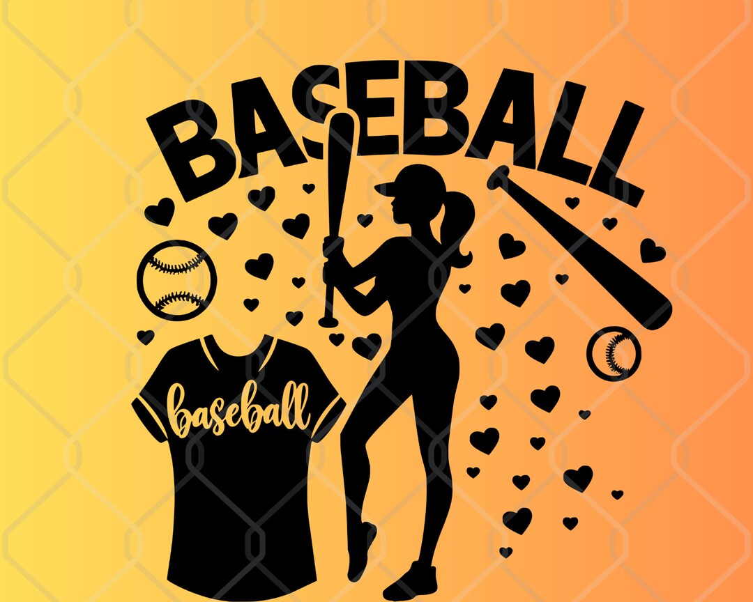 Baseball Girl SVG, PNG File, SVG Cut File for Cricut, Baseball Svg ...