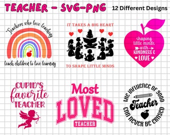 Teacher Svg Bundle, Teacher Svg, Teacher Appreciation Svg, Funny Svg ...