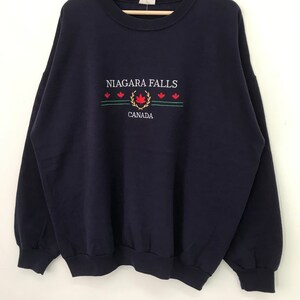 Vintage Niagara Falls Canada Blue Sweatshirt Large Niagara Falls Spell ...