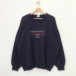 Vintage Niagara Falls Canada Blue Sweatshirt Large Niagara Falls Spell ...