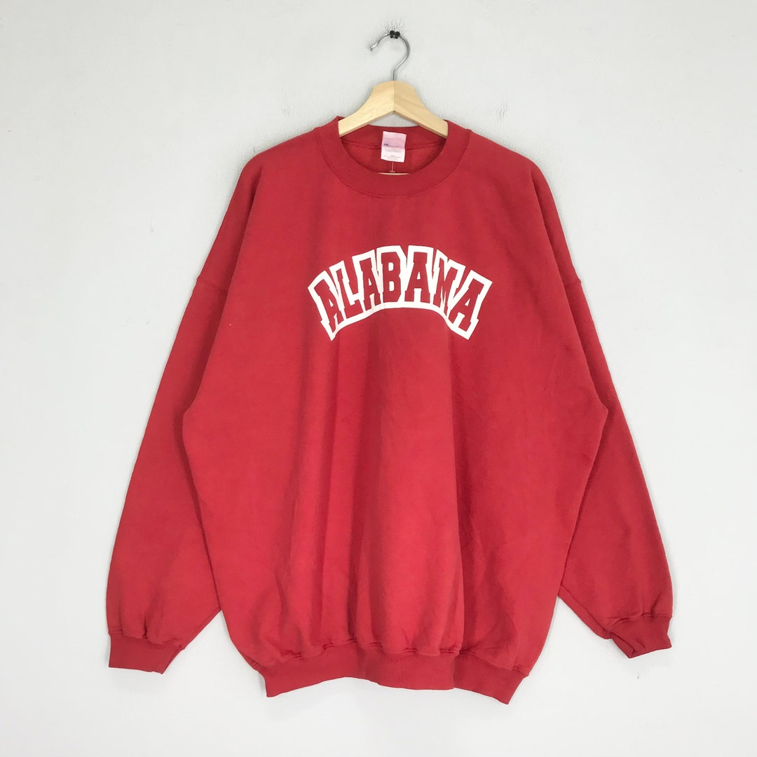 Vintage University Alabama Red Sweatshirt Alabama Crimson Tide Sweater ...