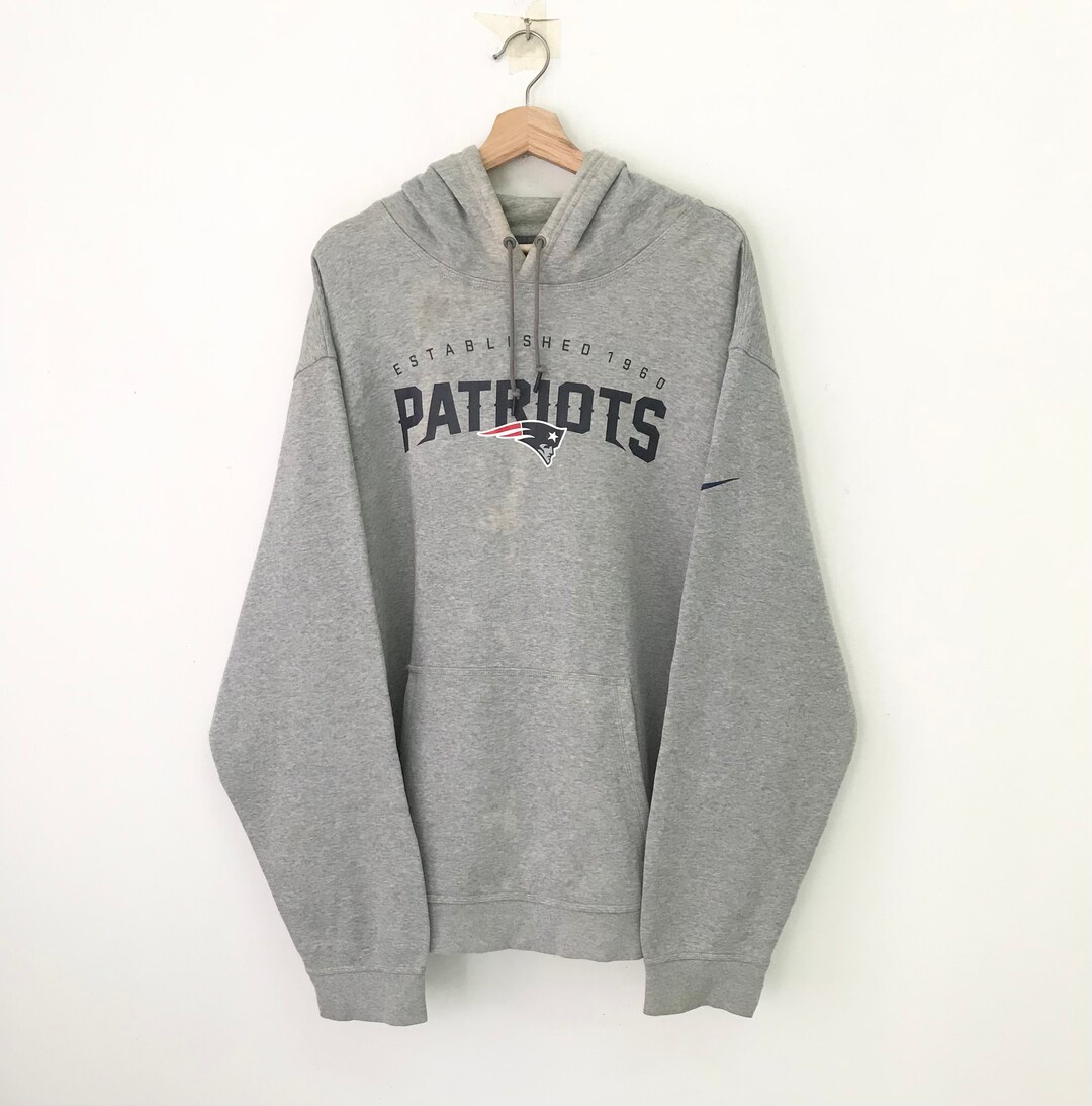 Vintage New England Patriots Football Gray Sweater 4xlarge New England ...