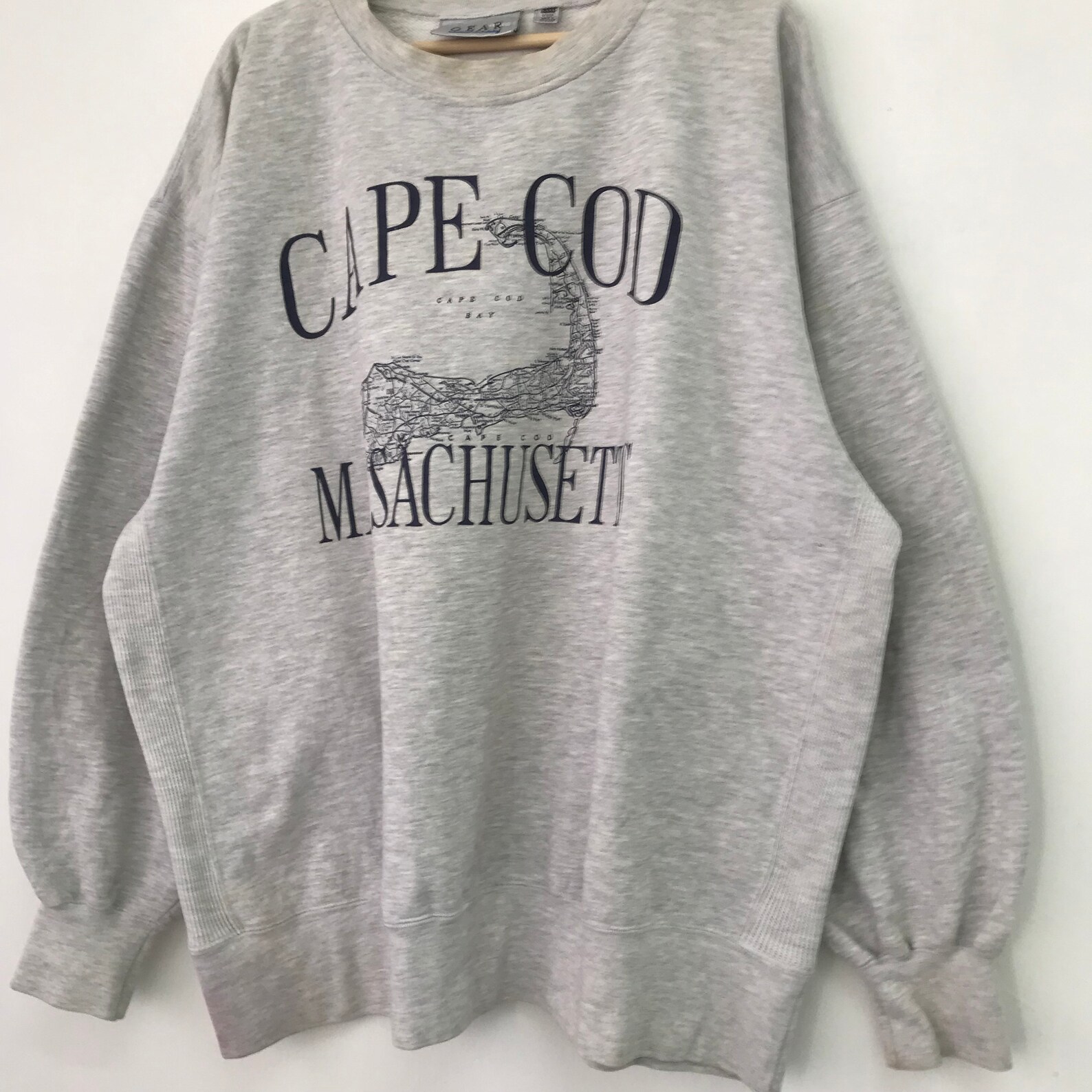Vintage 90s Cape Cod Massachusetts Gray Sweatshirt Baggy Cape Cod ...