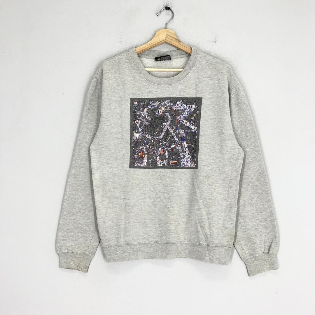 The Hundreds Adam Bomb Collection Pop Art Big Print Art Logo Pullover ...