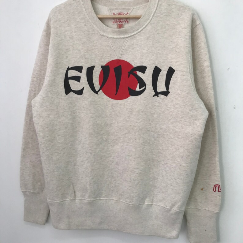 Vintage Evisu Japan Sweatshirt Medium Evisu Japanese Designer Spell Out ...