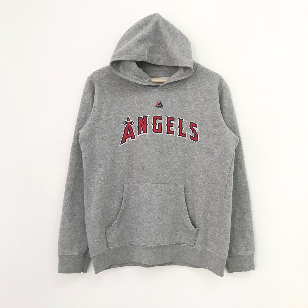Vintage Los Angeles Angels Sweater Gray Medium Angels Sweater Pullover ...