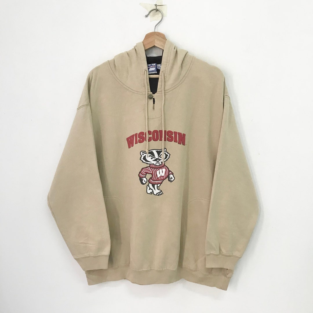 Vintage University Wisconsin Sweater Xlarge Wisconsin Badgers Football ...