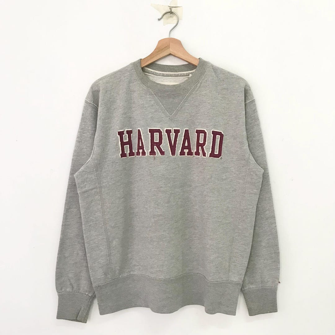 Vintage Y2K Harvard University Gray Sweatshirt Medium Harvard ...