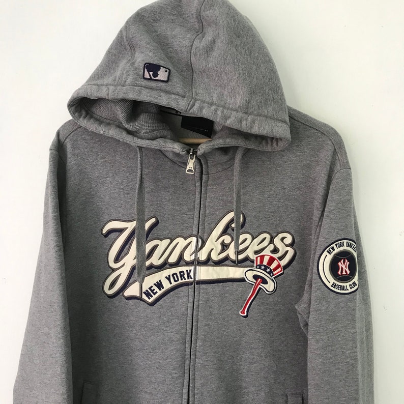 Vintage New York Yankees Gray Sweater Medium New York NY Yankees ...