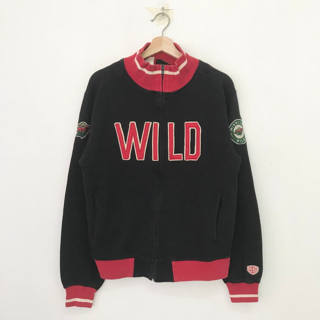 Vintage Minnesota Wild Black Sweater Medium Minnesota Wild Hockey Big ...
