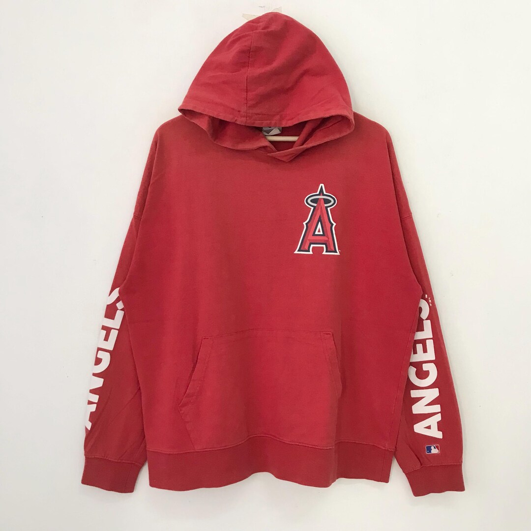 Vintage Los Angeles Angels Red Sweater Medium Angels Sweater Pullover ...